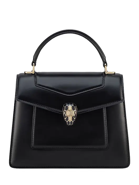 BVLGARI Serpenti Forever Top-handle Bag - Black