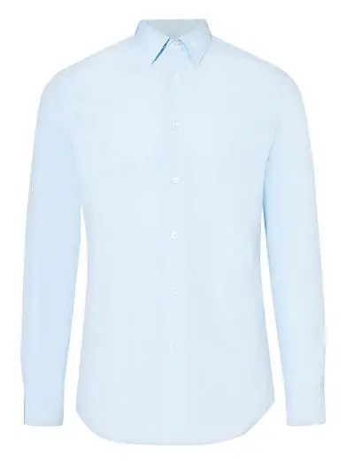 Paul Smith Tailored-fit Cotton Shirt - Light Blue