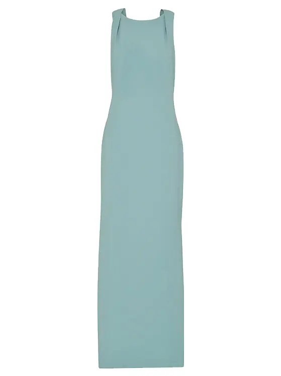 Whistles Tie Back Maxi Dress - Light Green