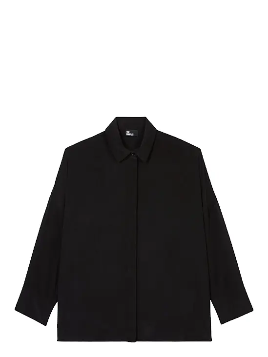 The Kooples Silk Button-down Shirt - Black