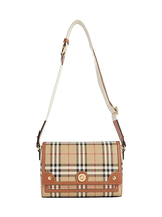 Burberry Check-print Flap Cross-body Bag - Briar Brown