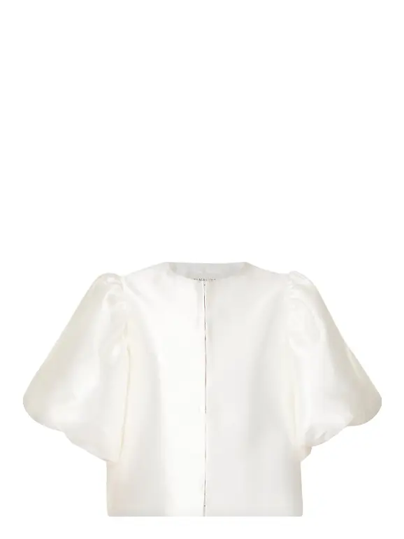 MALINA Cleo Woven Blouse - Ivory