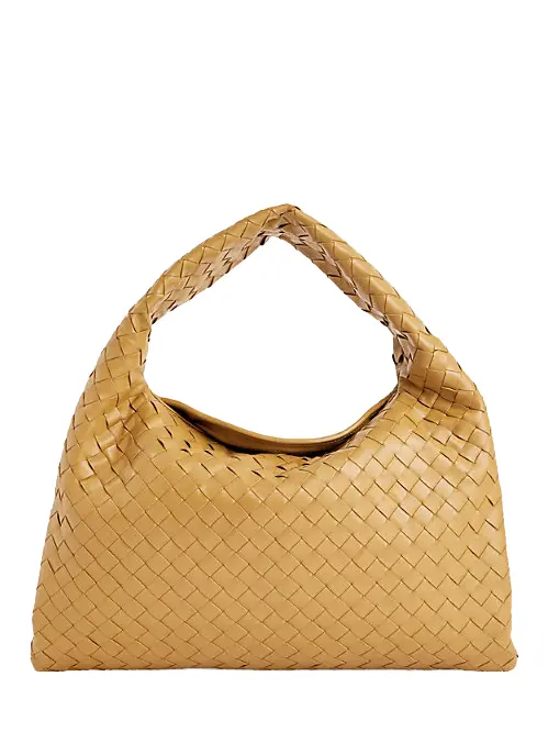 Bottega Veneta Hop Small Shoulder Bag - Dark Praline-m Brass