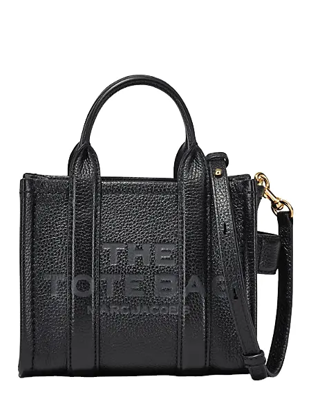 Marc Jacobs The Leather Mini Tote Bag - Black