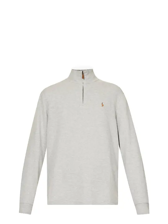 Polo Ralph Lauren Regular-fit Cotton-jersey Sweatshirt - Andover Heather