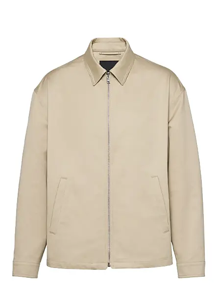 Prada Regular-fit Cotton Jacket - Neutral