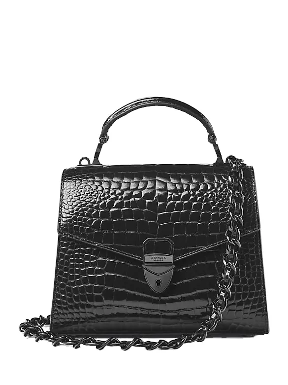 ASPINAL OF LONDON Mayfair Midi Bag - Black