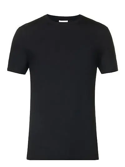 Zimmerli Pureness Crew-neck Stretch-modal T-shirt - Black