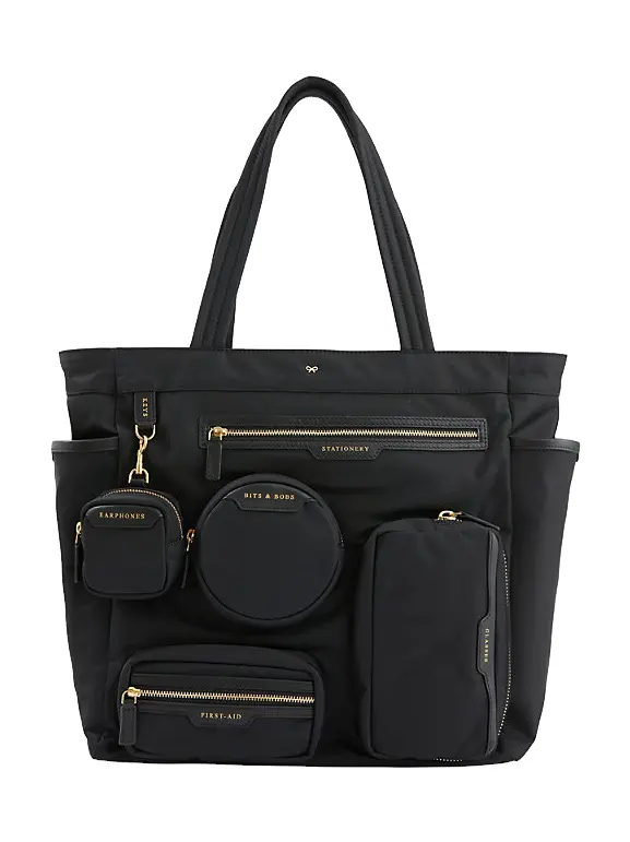 ANYA HINDMARCH Commuter Shell Tote Bag - Black