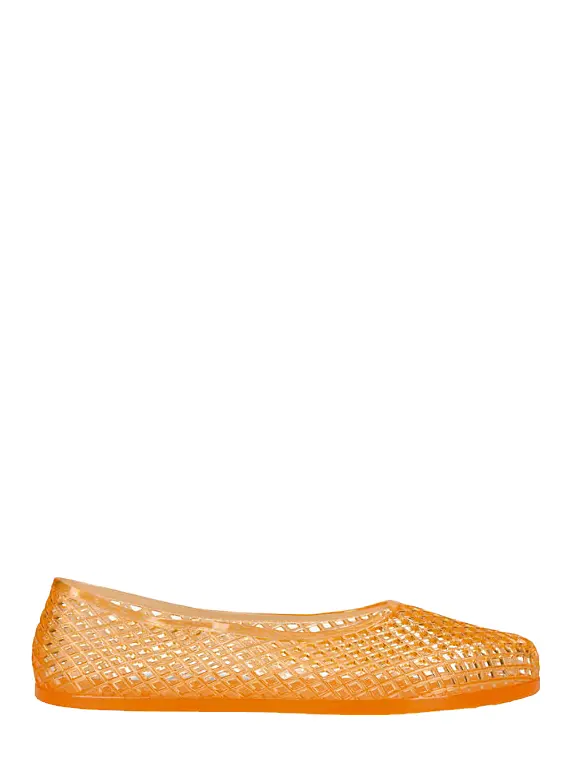 ANCIENT GREEK SANDALS Iro Mesh-textured Pvc Flats - Orange