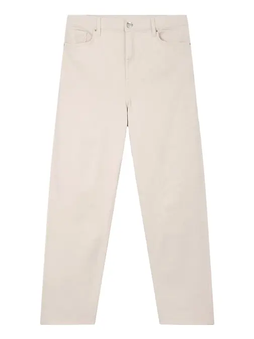 THE WHITE COMPANY Marlow Straight-leg Mid-rise Stretch-cotton Jeans - Shell