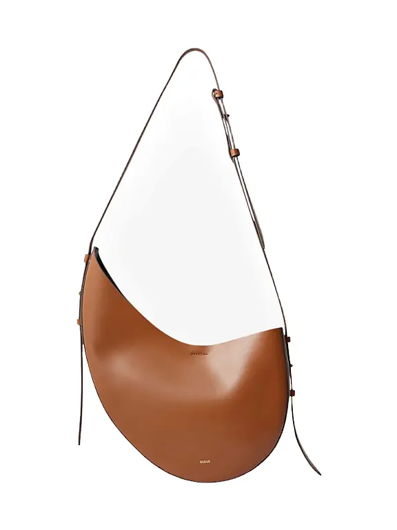 Soeur Winona Leather Shoulder Bag - Brown
