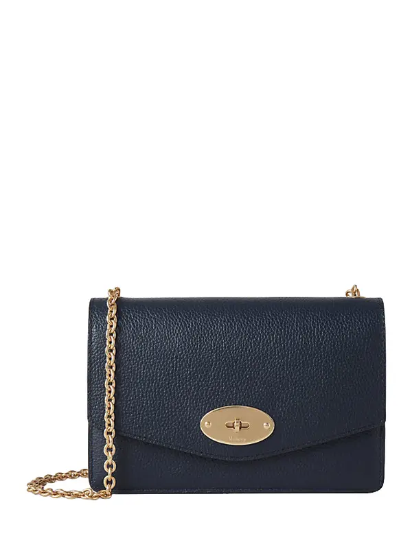 Mulberry Small Grained-leather Clutch Bag - Night Sky