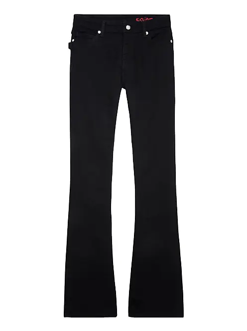 Zadig&Voltaire Eclipse Flared-leg Mid-rise Jeans - Noir