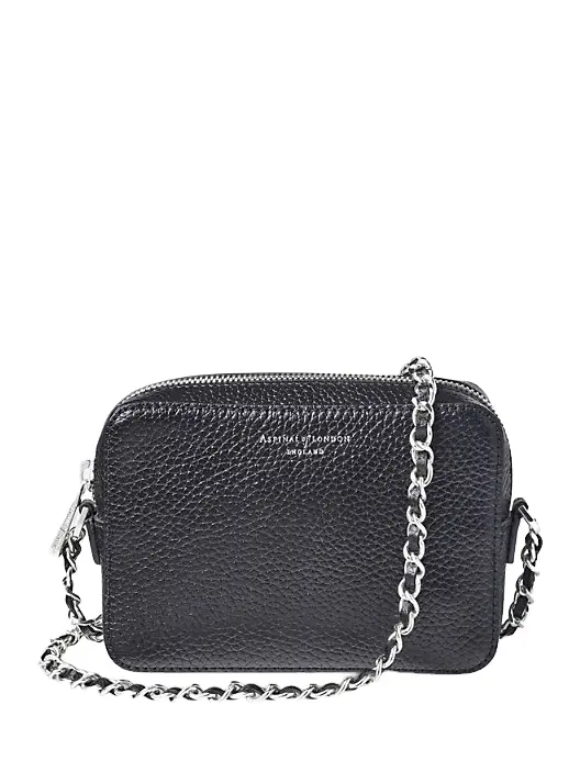 ASPINAL OF LONDON Milly Leather Crossbody Bag - Black