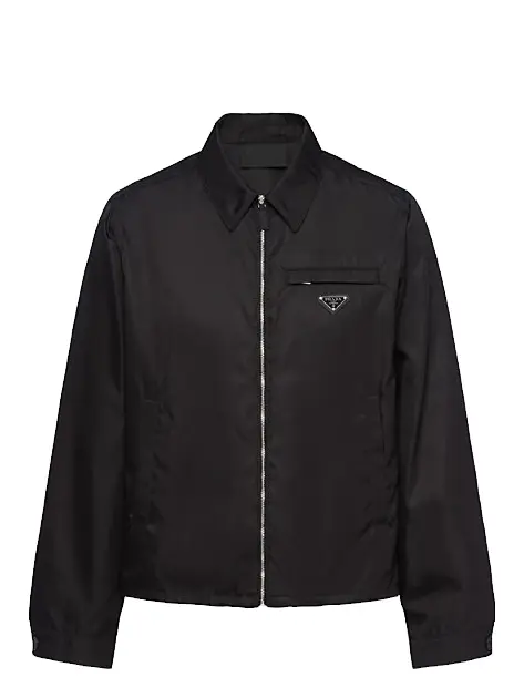 Prada Re-nylon Brand-plaque Polyamide Jacket - Black