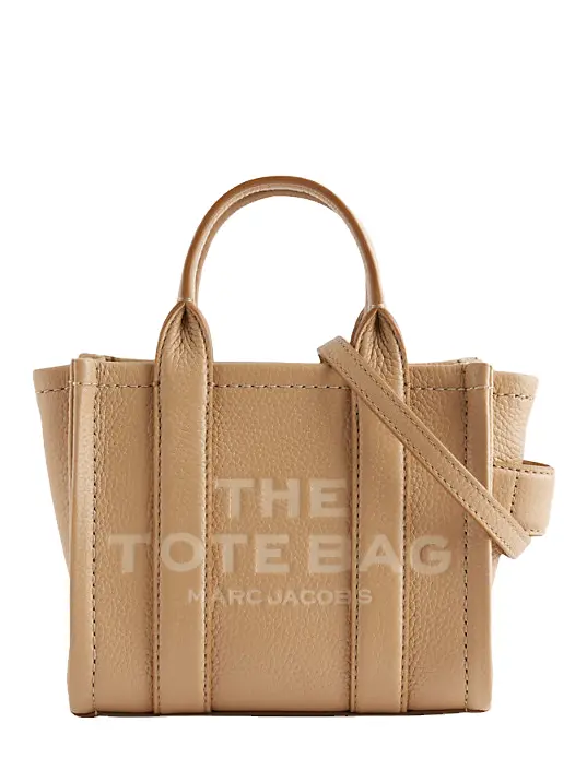 Marc Jacobs Leather Mini Tote Bag - Camel