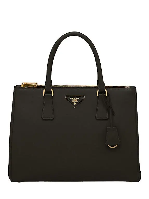 Prada Galleria Large Saffiano-leather Tote Bag - Black