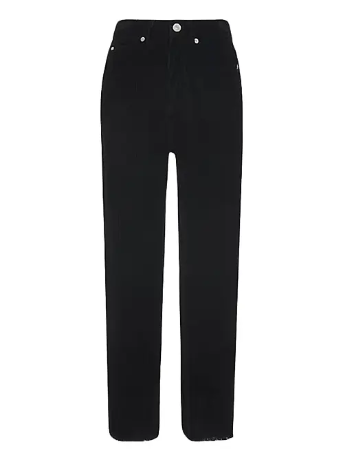 Whistles Corduroy Barrel-leg Jeans - Black