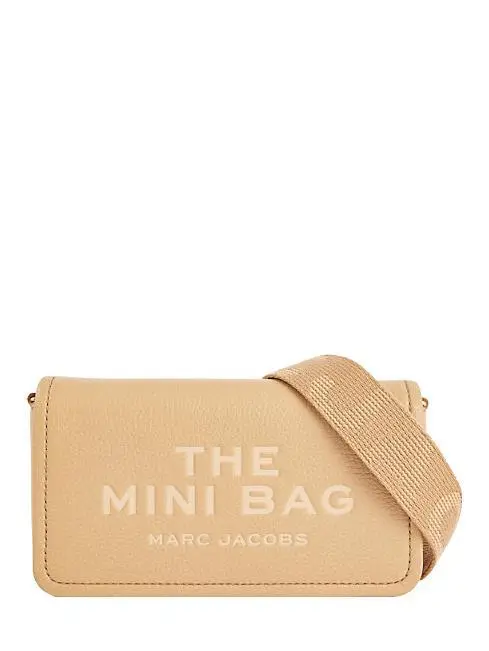 Marc Jacobs Mini Leather Crossbody Bag - Camel