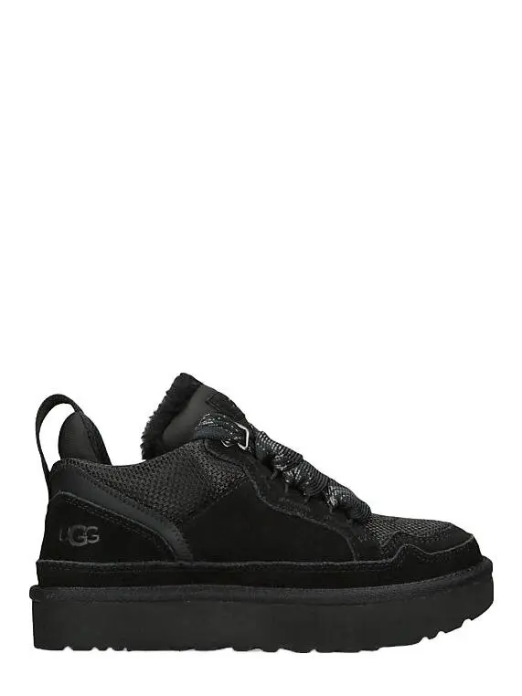 UGG Lowmel Oversized-tongue Suede Sneakers - Black