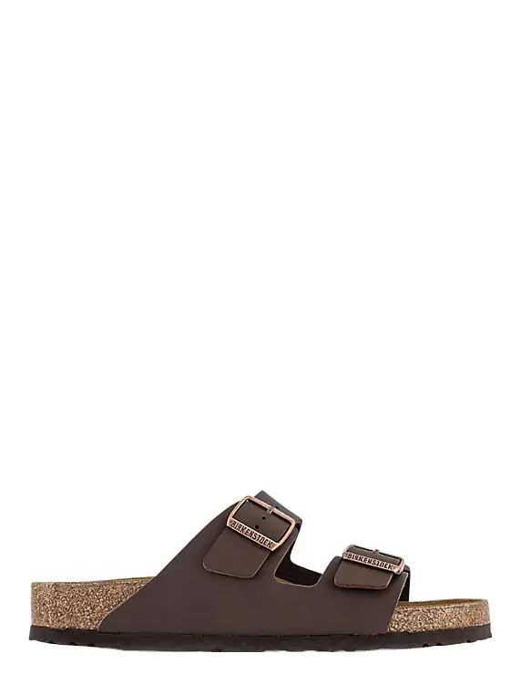 BIRKENSTOCK Arizona Double-strap Leather Sandals - Brown