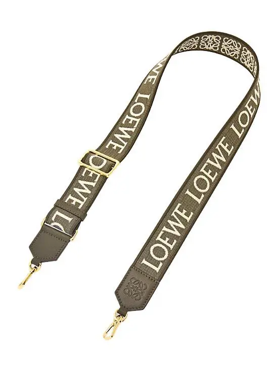 Loewe Anagram Loop Bag Strap - Dark Khaki Green