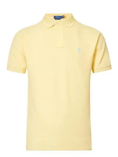 Polo Ralph Lauren Logo-embroidered Cotton-piqué Polo Shirt - Empire Yellow