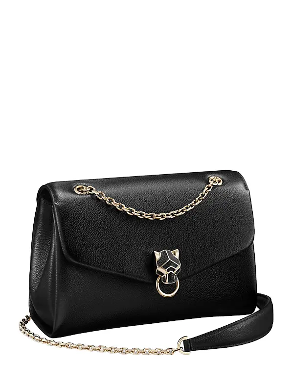 CARTIER Panthère De Small Leather Cross-body Bag - Black