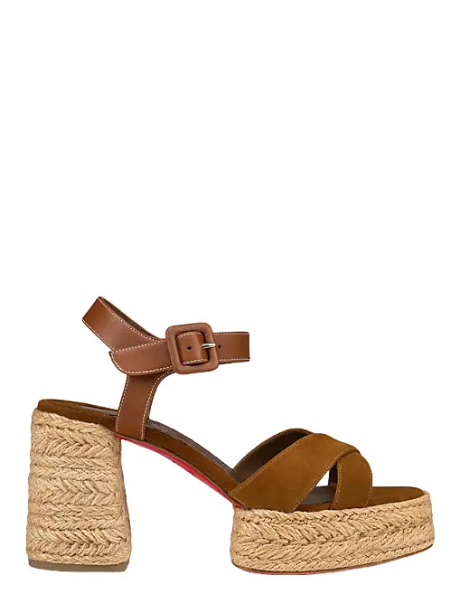 CHRISTIAN LOUBOUTIN Calakala 85 Espadrille Heeled Sandals - Rhea