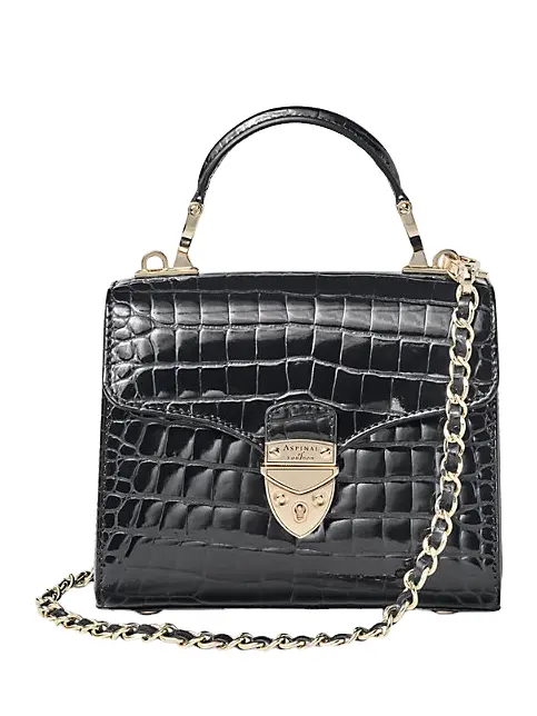 ASPINAL OF LONDON Mayfair Mini Bag - Black
