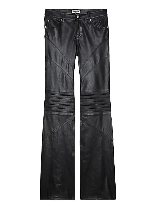 Zadig&Voltaire Paulin Panelled Straight-leg Trousers - Noir