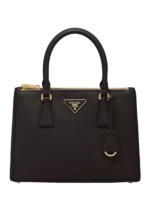 Prada Galleria Medium Saffiano-leather Tote Bag - Black