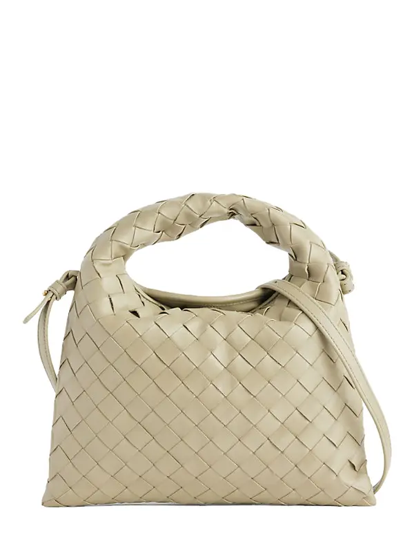 Bottega Veneta Mini Hop Shoulder Bag - Trave-m Brass-trave