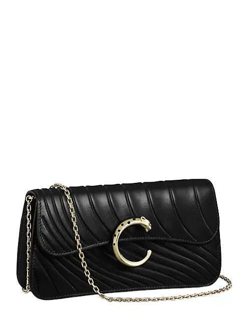 CARTIER Panthère De Chain Mini Cross-body Bag - Black