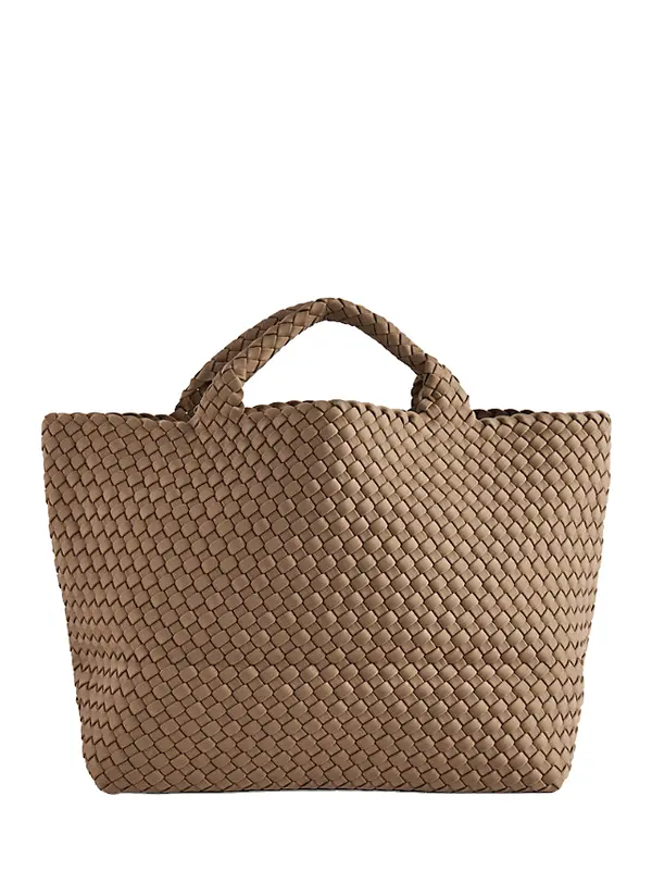 NAGHEDI St. Barths Medium Woven Tote Bag - Cashmere