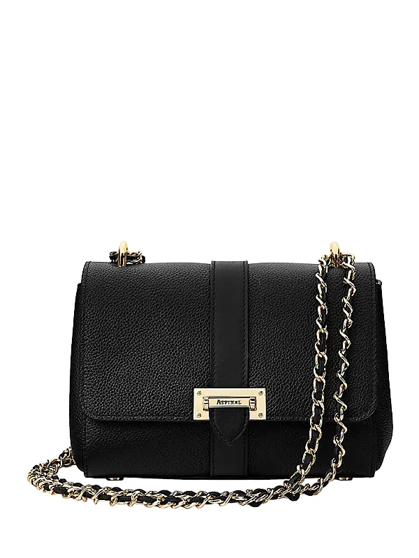 ASPINAL OF LONDON Lottie Shoulder Bag - Black
