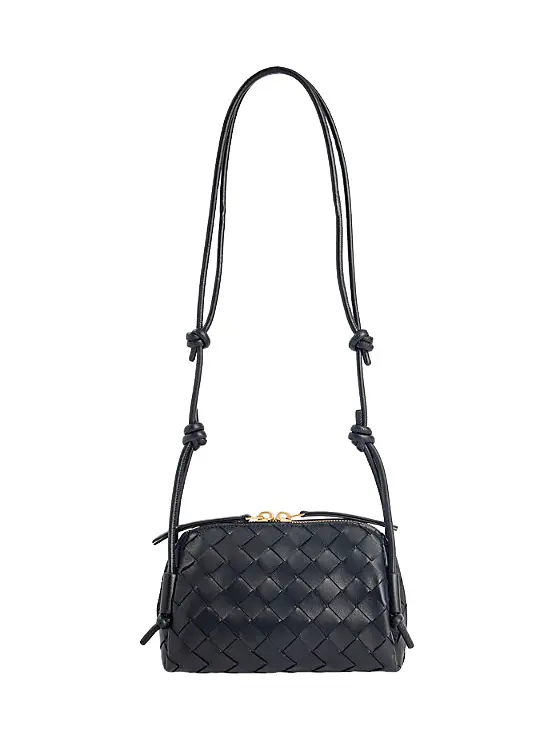 Bottega Veneta Loop Mini Leather Cross-body Bag - Black