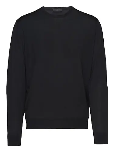 Prada Regular-fit Wool Jumper - Black