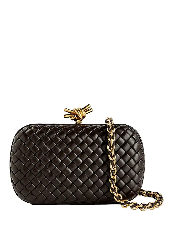 Bottega Veneta Knot Mini Leather Bag - Fondant-m Brass
