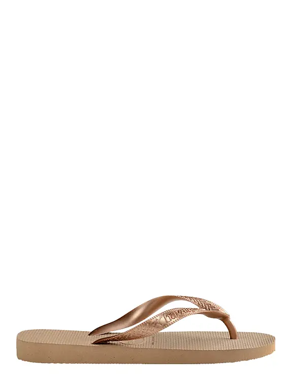 Havaianas Metallic Rubber Flip-flops - Rose Gold