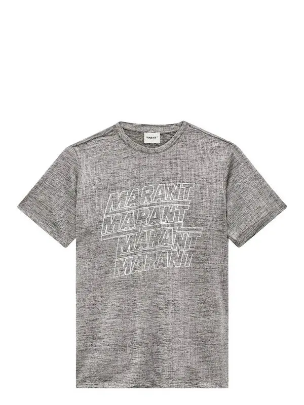 ETOILE Zoeline Printed T-shirt - Gray-silver