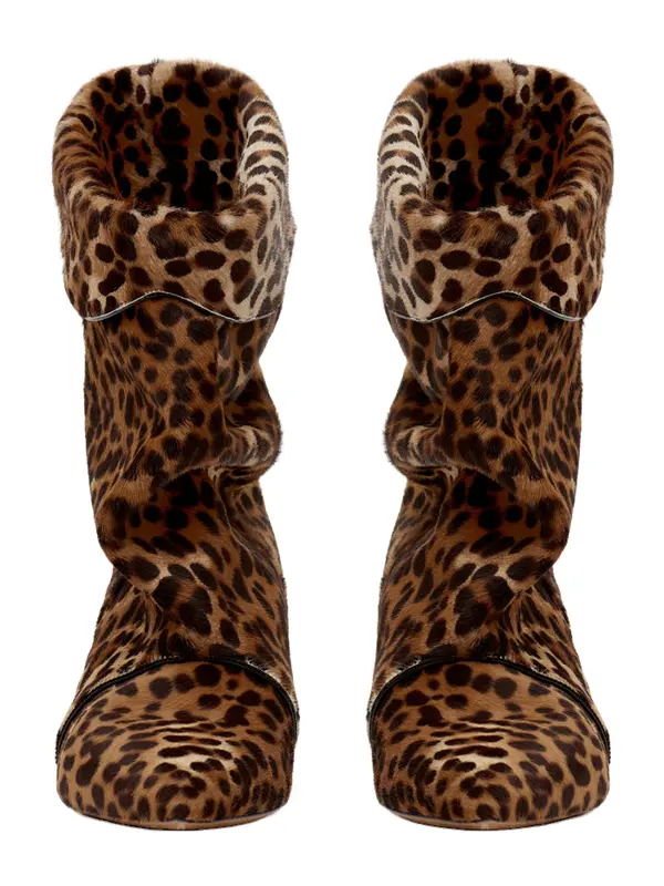 Isabel Marant Étoile Edrik Suede Slouchy Boots - Leopard