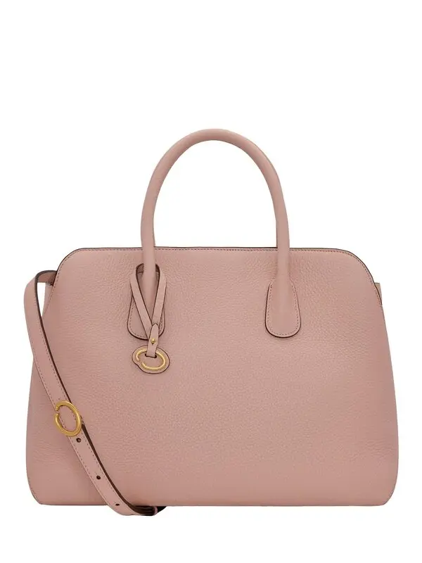 Oscar De La Renta The Ivy Top Handle Bag - Blush