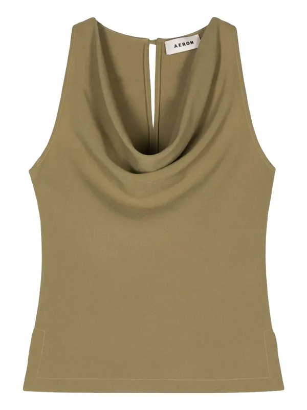 AERON Yael Cowl-neck Top - Green