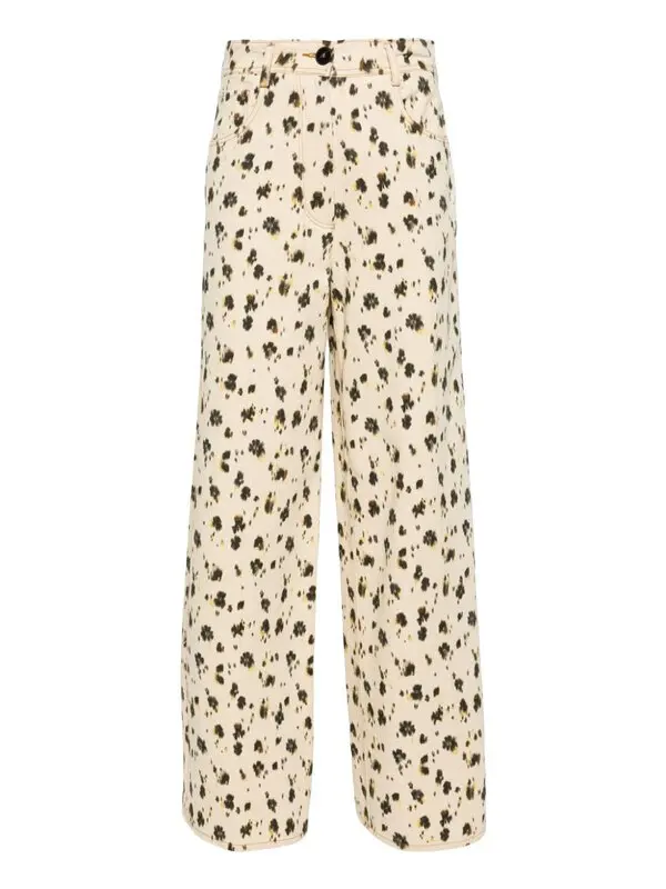 FORTE_FORTE Leopard-print Palazzo Pants - Neutrals