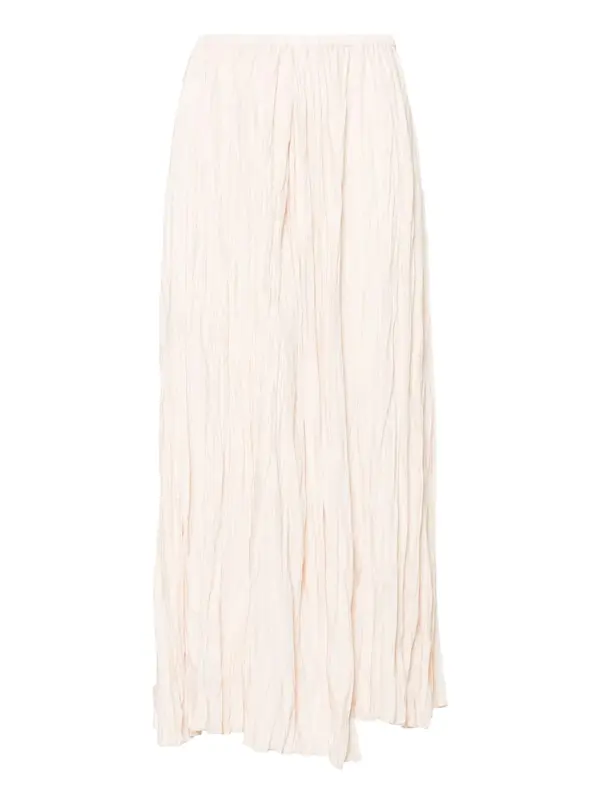 FORTE_FORTE Crinkled Midi Skirt - Neutrals