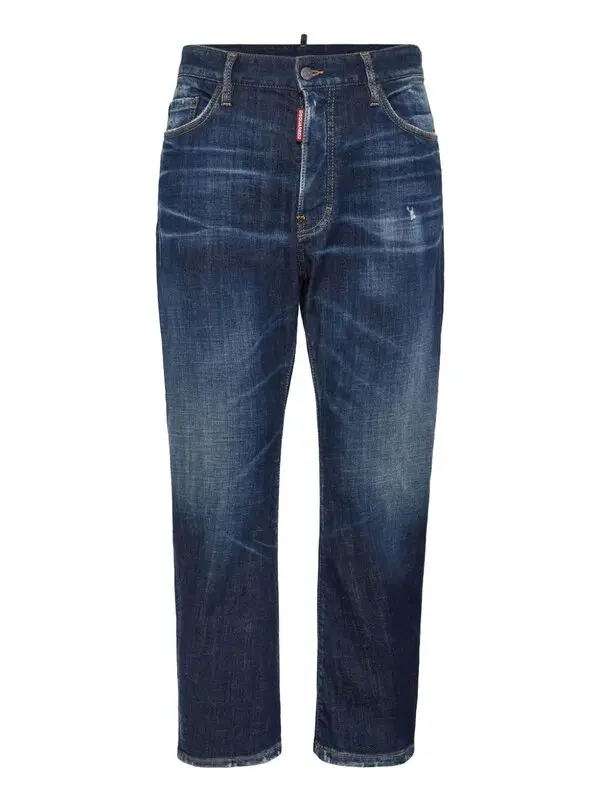 Dsquared2 Mid-rise Straight-leg Jeans - Blue