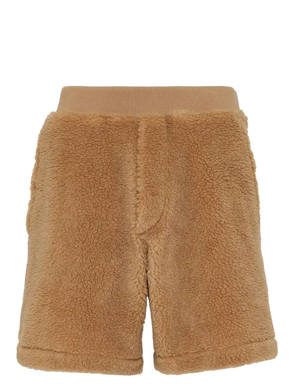 Dsquared2 Faux-shearling Shorts - Neutrals