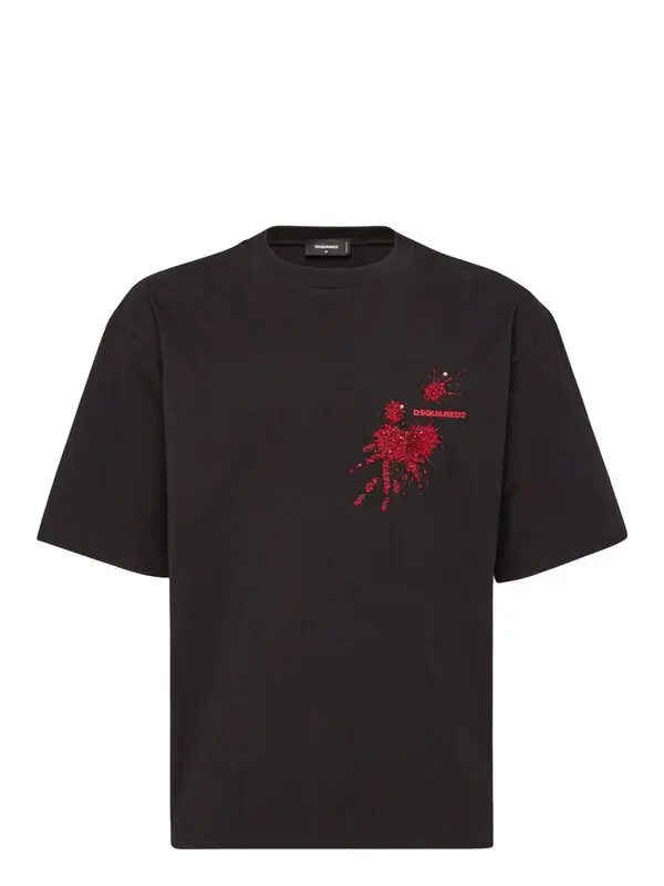 Dsquared2 Sequin-embellishment T-shirt - Black